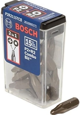 15 Pcs Bosch P2R2 Combo Bit - for Phillips, Square Drive and ...