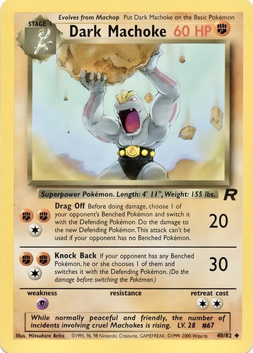Pokemon Card - Dark Machoke Team Rocket 40/82 LP | eBay