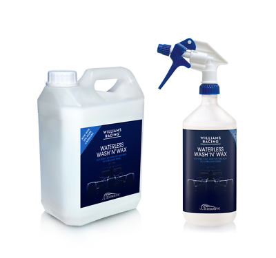 Williams Waterless Wash and Wax Car Cleaning kit 1L + 2.5L bottle as ...