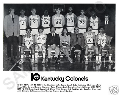 1973-74 KENTUCKY COLONELS ABA BASKETBALL TEAM 8X10 PHOTO | eBay