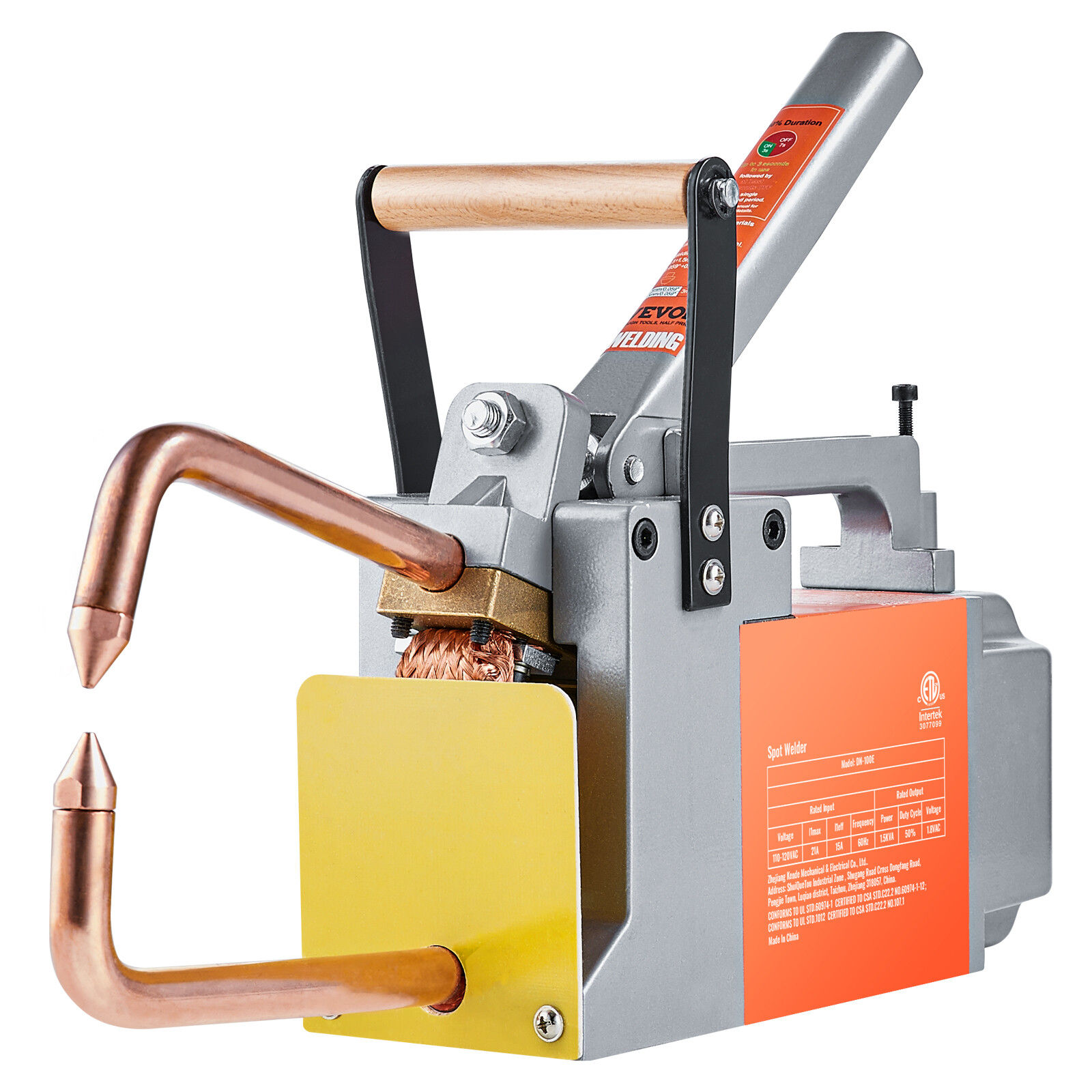VEVOR Portable Spot Welder 1/8-inch Thick Spot Welder with 1.5KVA Input ...