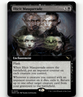 MTG Illicit Masquerade (Extended Art) 401 - Murders at Karlov Manor | eBay