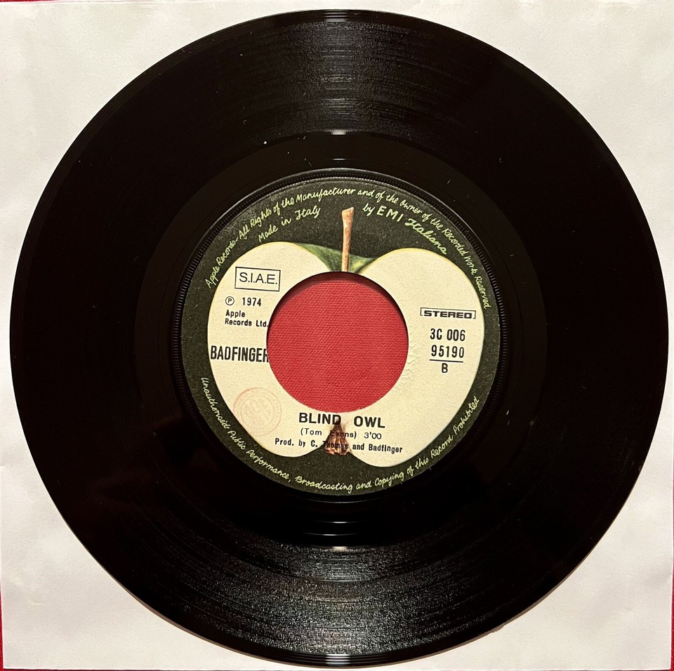 Badfinger Apple Of My Eye/Blind Owl Italy Apple 45 Beatles | eBay
