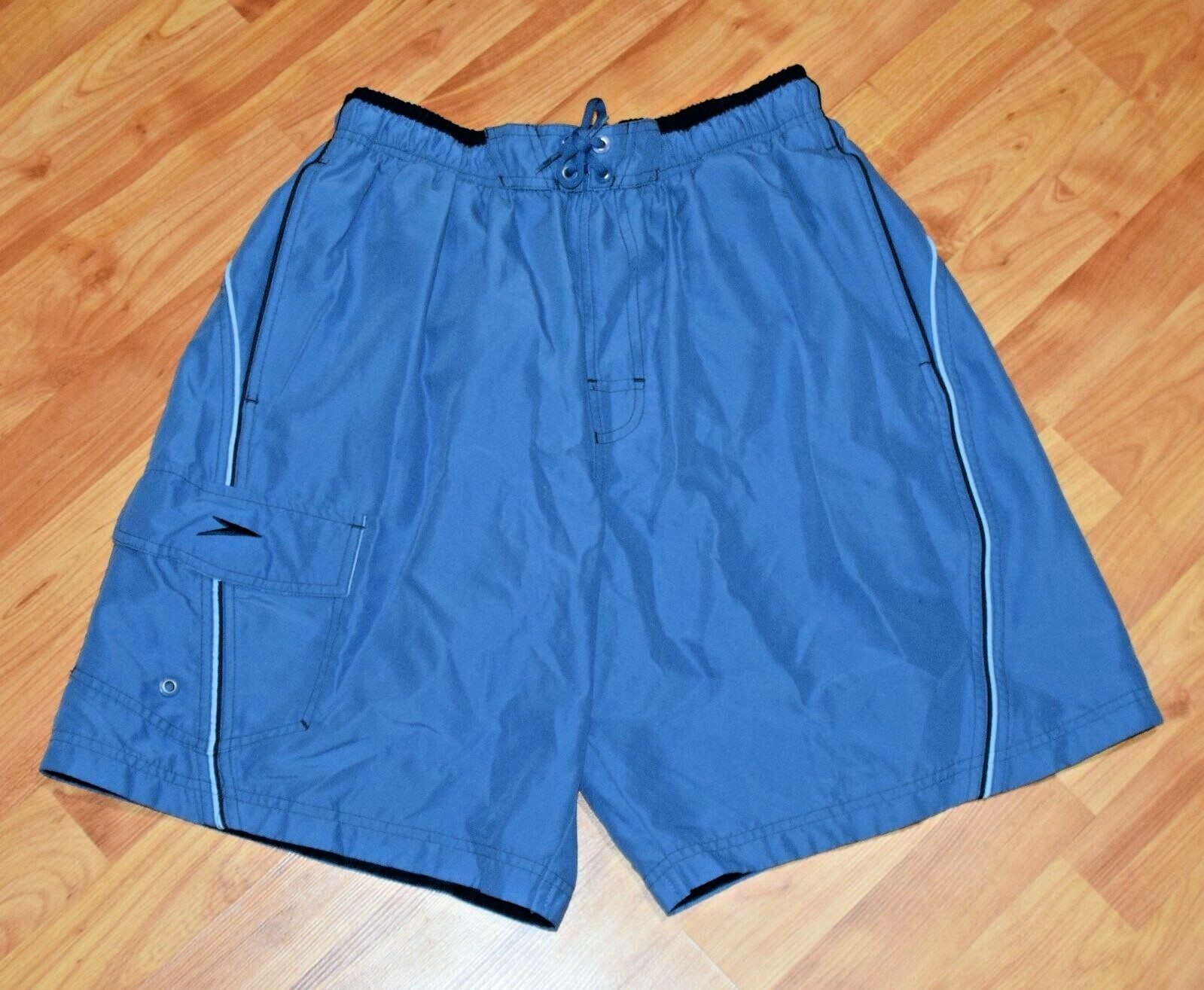 SPEEDO Men's Sz L Brief NETTED BOARD SHORTS Beach Swim Shorts Swim ...