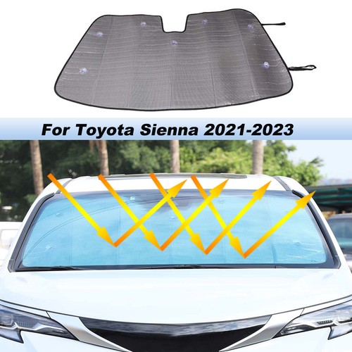 Windshield Sunshade Custom For Toyota Sienna 2021-2023 Foldable Car ...