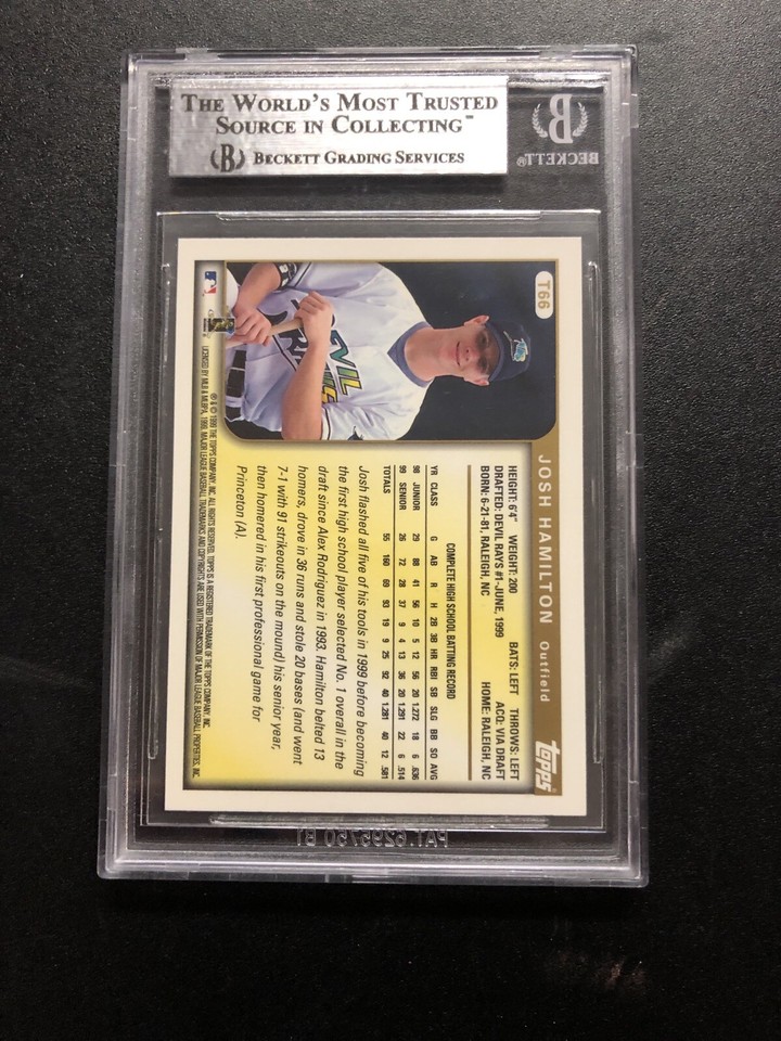 JOSH HAMILTON 1999 TOPPS TRADED ROOKIE GRADED BGS 9 | eBay