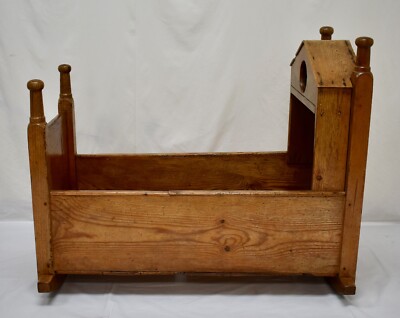 Antique Irish Pine and Oak Rocking Cradle | eBay