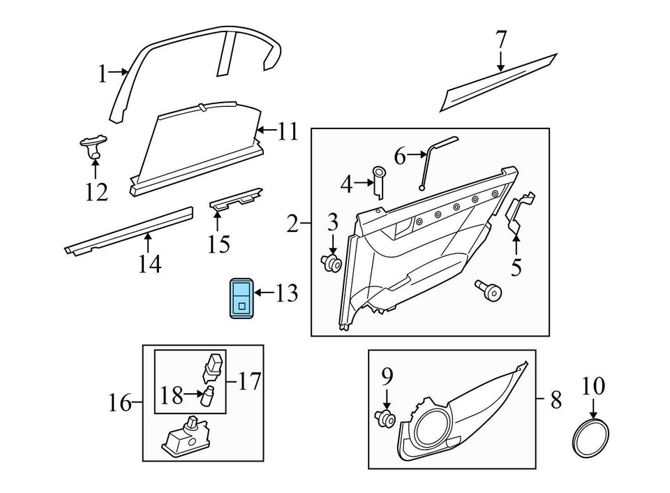 2008-2014 MERCEDES-BENZ C63 AMG - Window Switch / Button 2049055502 | eBay