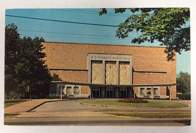 The W.D. Packard Music Hall Warren, Ohio Kenley Players Chrome Postcard ...