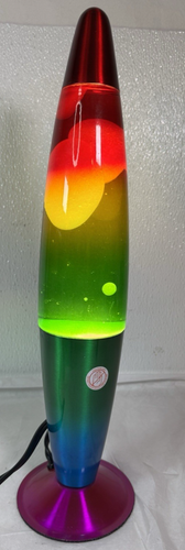 Lava Volcano Lamp Rainbow Red Yellow Green Light Retro 16” Model KM1031 ...