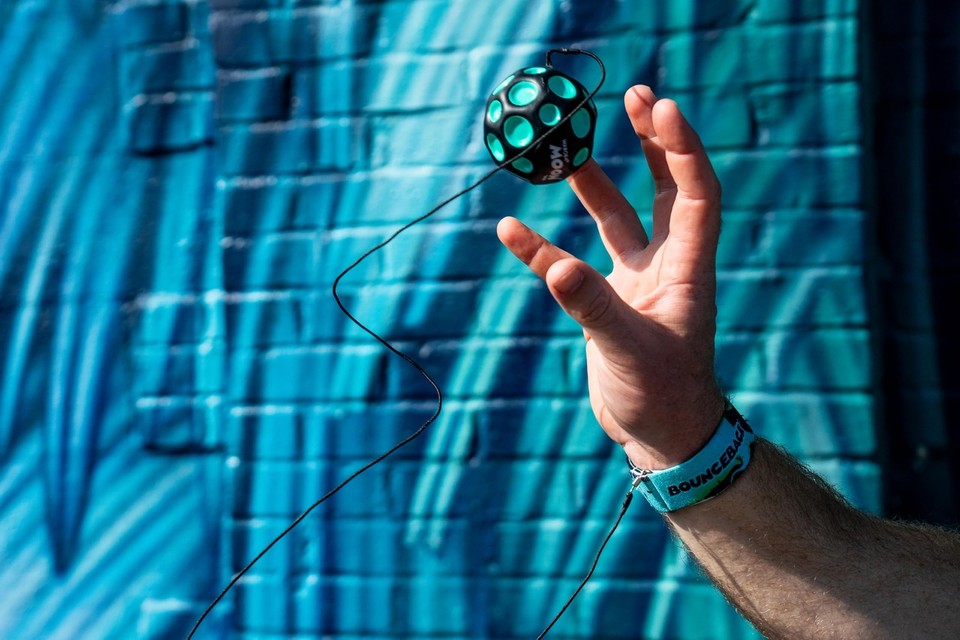 Bounceback Returning Yellow Moon Ball Hyper Bouncy Balls, Extreme ...