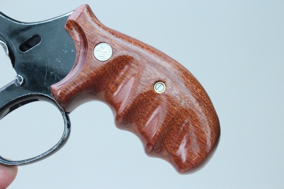 COMBAT GRIPS FOR S&W N FRAME ROUND BUTT MOD 929, 629, 627 SAPELE WOOD ...