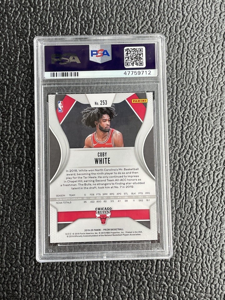 🔥COBY WHITE 2019 PRIZM BASKETBALL ROOKIE CARD PSA 10!🔥CHICAGO BULLS! | eBay