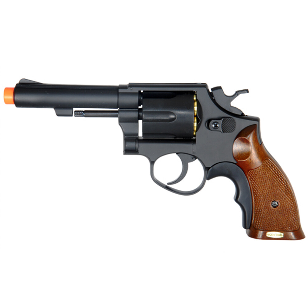 HFC Gas Powered Polymer Non-Blowback Airsoft Revolver w/ 4" Barrel HG ...