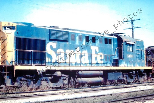 Atchison Topeka & Santa Fe ATSF 600 ALCO RSD7 McCook ILL Photo 8-21-69 ...