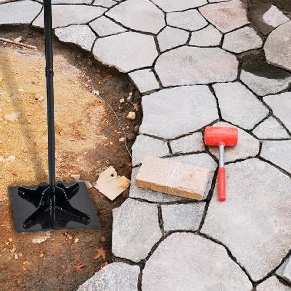 48" Hand Soil Tamper Tool for Leveling Ground Soil Installing Pavers ...