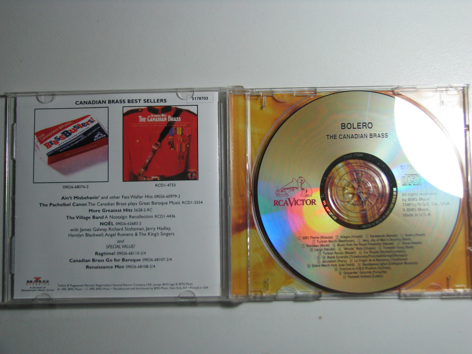 BOLERO And Other Classical Blockbusters by The Canadian Brass CD 1995 ...