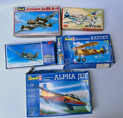 1:72 Konvolut Flugzeug Bausatz Revell CZ Model Kit OVP Junkers Alpha ...