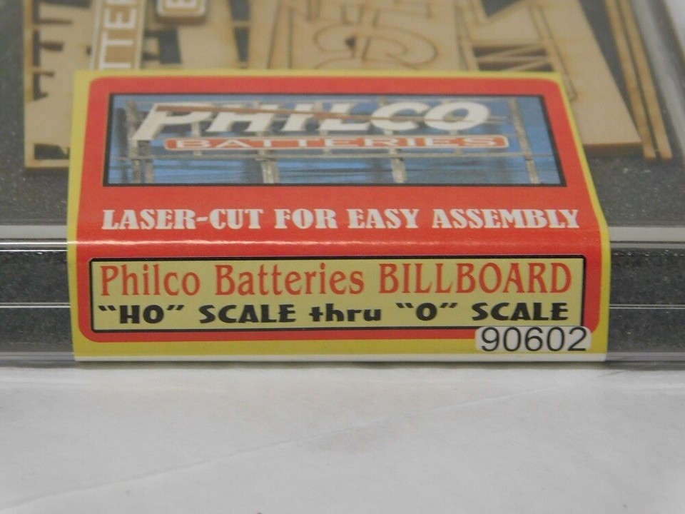 Bar Mills 90602 HO Scale Philco Batteries Billboard | eBay