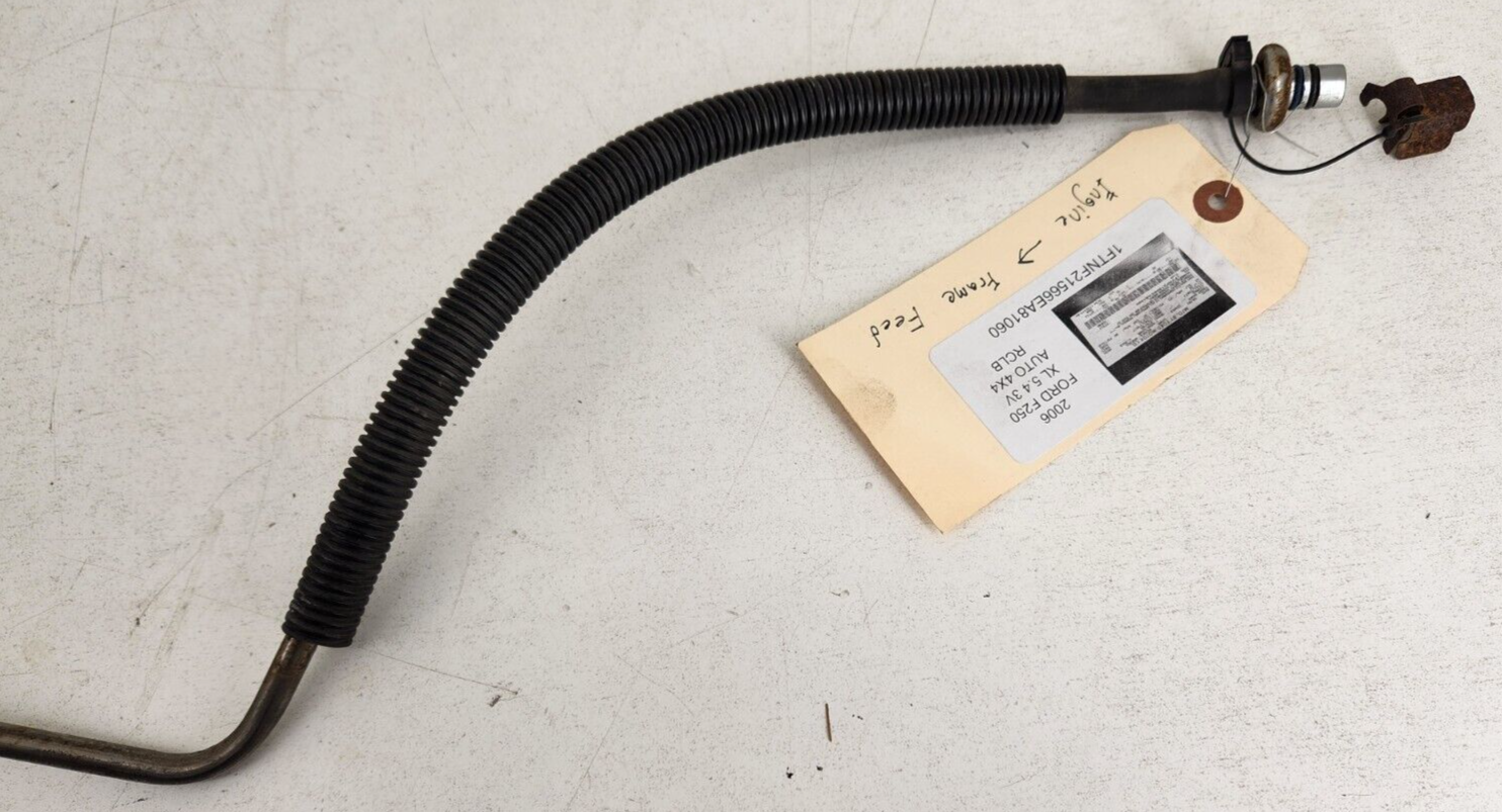 2005-2007 Ford F250 F350 5.4L Top of Transmission Fuel Supply Line 5C34 ...