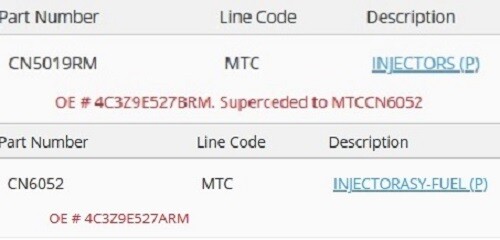 2004.5-2007 Ford 6.0L Diesel Fuel Injector CN6052 CN5019RM OEM ...