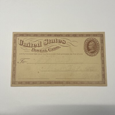 US SC UX1 Unused Large Watermark - very faint writing on front #A42 | eBay