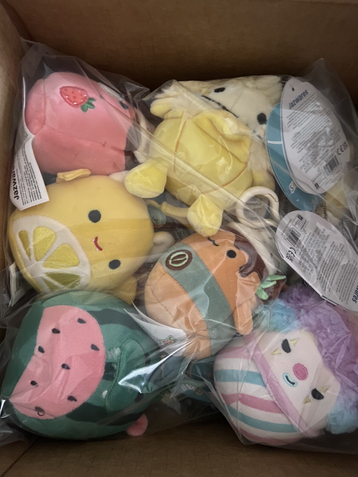 Squishmallow 3.5” The Crossover Squad Clip SET of 6 Nomi Bigfoot BNWT ...