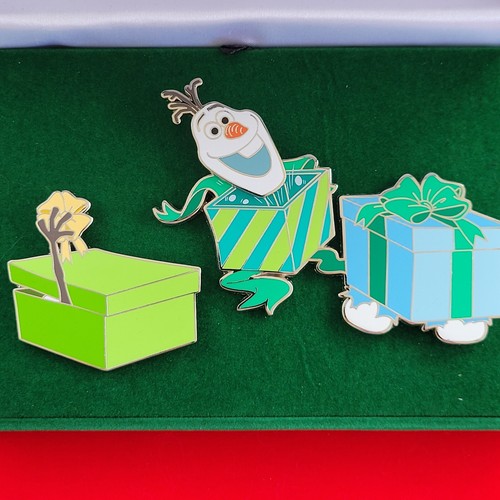 Disney Pin WDI LE 200 Frozen Olaf Holiday Gift Box 2 Pin Set | eBay