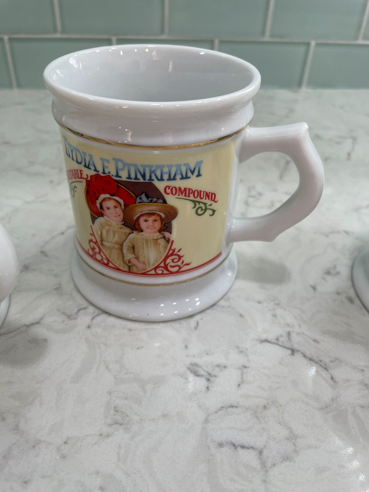 Retro Advertisement Mugs The Corner Porcelain Mug Collection ~ Lot Of 4 ...