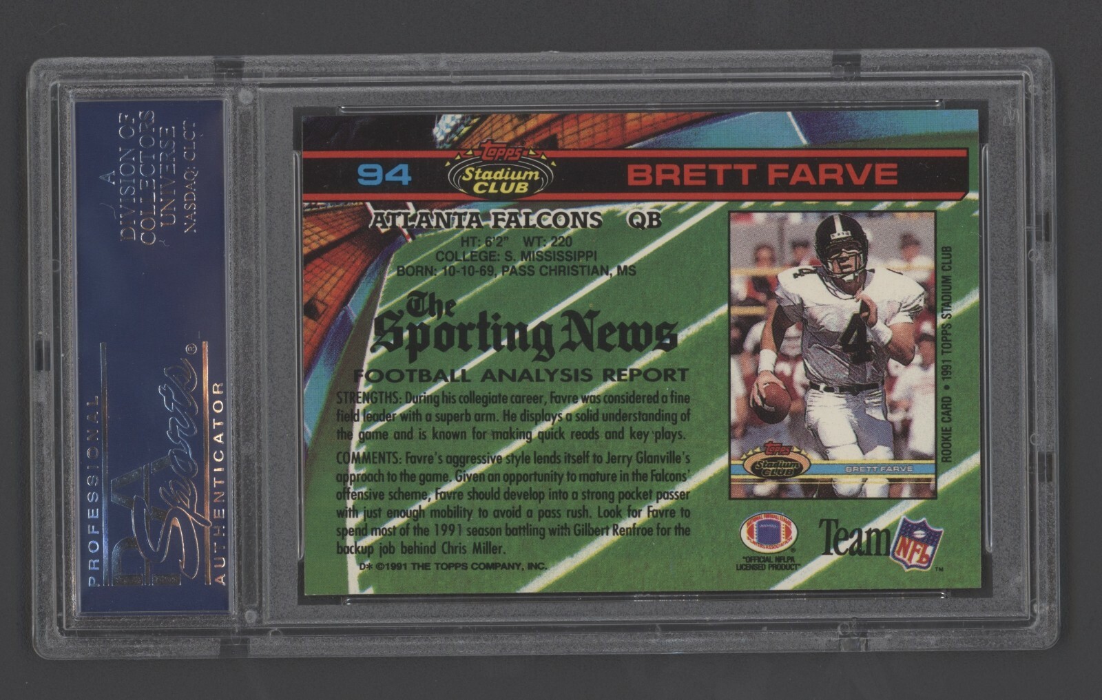 1991 Topps Stadium Club BASE & SUPER BOWL XXVI Parallel 94 Brett Favre ...