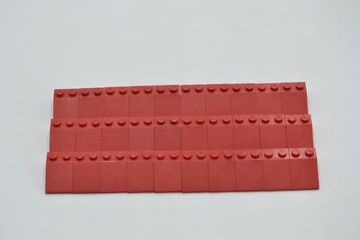 LEGO 30 X Roof Bricks Sloping Brick Ceiling Tiles Red Slope 33 3x2 3298 ...