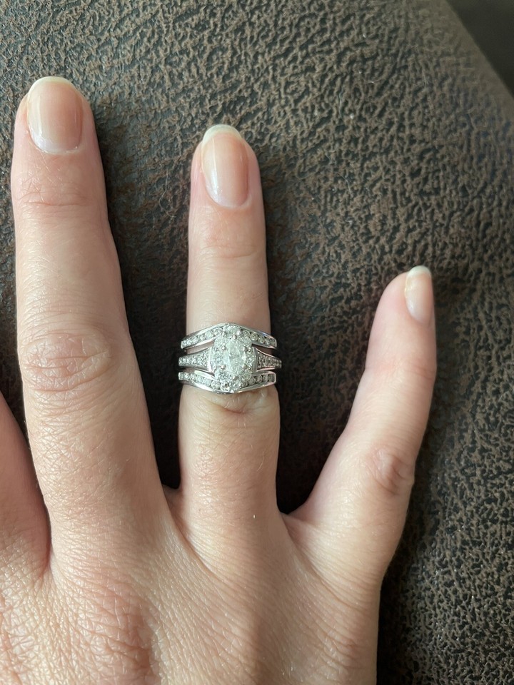 Zac Posen Diamond Engagement Ring (1.7ct) And Diamond Insert (1/2ct ...