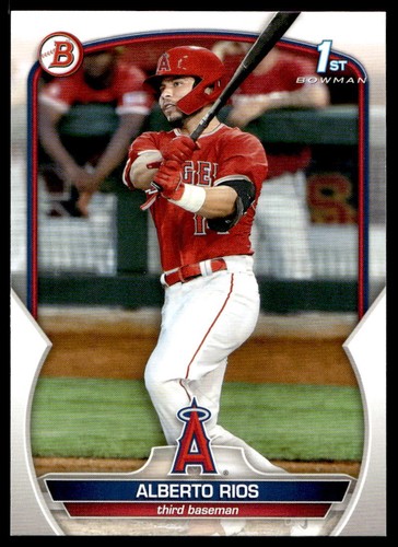 Alberto Rios 2023 Bowman Draft BD-168 Los Angeles Angels Baseball Card ...