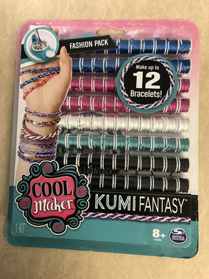 Cool Maker Kumi Fantasy Fashion Pack 12 Bracelet Spool Refill Kit, New ...