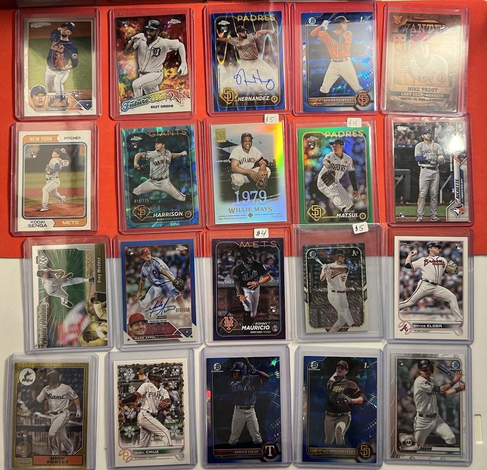 200 + MLB Lot Baseball Collection, Autos, SGC, Chrome RC | eBay