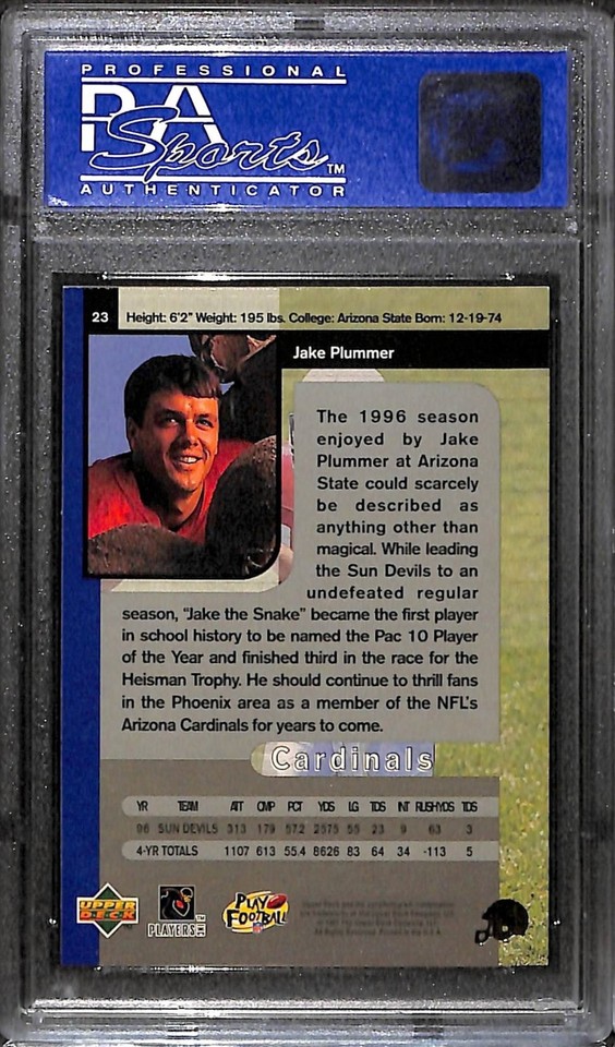 1997 SP AUTHENTIC #23 JAKE PLUMMER PSA 8 NM-MT 02264136 | eBay