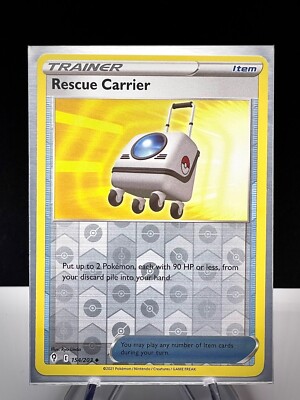Pokémon TCG Rescue Carrier Evolving Skies 154/203 Reverse Holo Uncommon ...