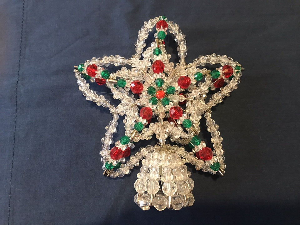 Double Sided Beaded Safety Pin Tree Topper | eBay