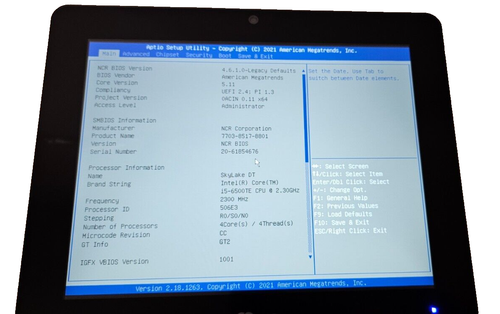 NCR XR7 Plus 15" POS Touchscreen Terminal, 2.3Ghz, 16GB/240GB SSD, No ...