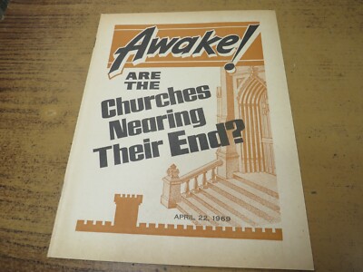 Awake WATCHTOWER Jehovah's Witness Journal 1969 April 22 | eBay