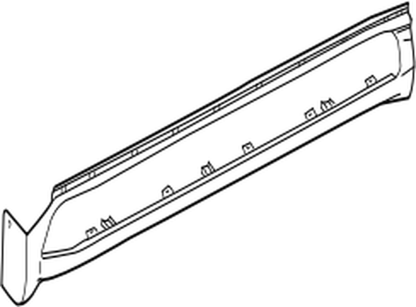51774-60120-C0 Toyota Cover, side door step plate, front lh ...