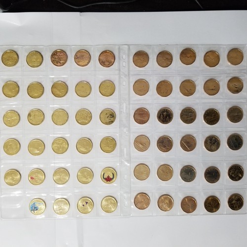 Canada 1 Dollar Coin Collection Coloured + Non-Coloured Loonie Full Set ...