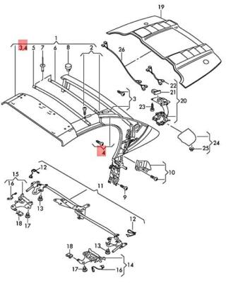 Genuine AUDI R8 422 423 427 429 Repair Set 427898925A | eBay