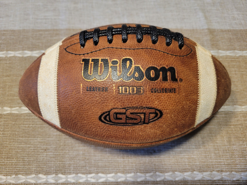 Vintage Wilson 1003 GST Leather NCAA Collegiate Football | eBay