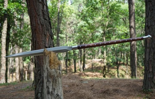 Custom Handmade Carbon Steel Blade Historical Viking Spear | Hunting 36 ...