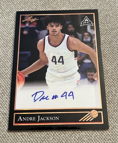 ANDRE JACKSON 2021-22 Leaf Memories Autograph UCONN HUSKIES ARC ...