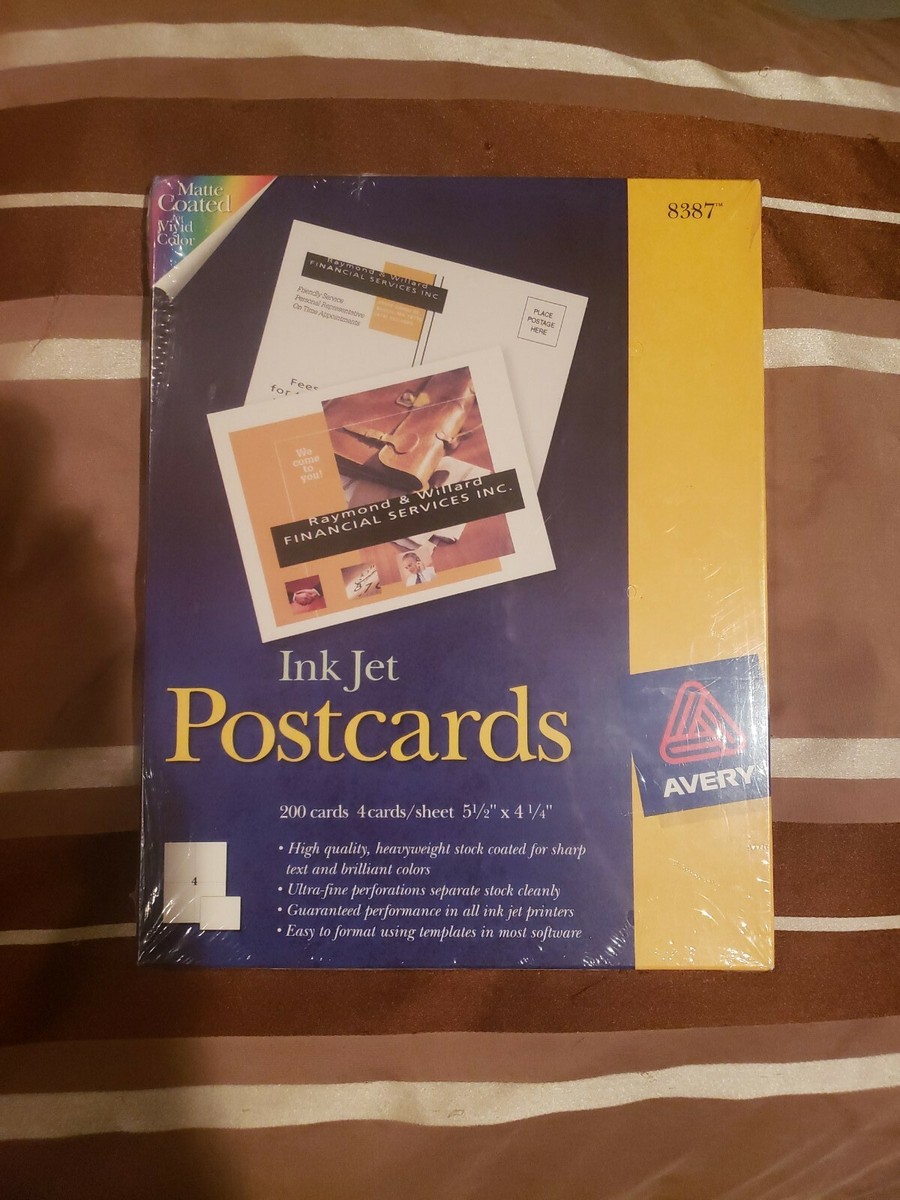 Avery Inkjet Postcards Amazon.com : Avery Printable Postcards, 4.25" X