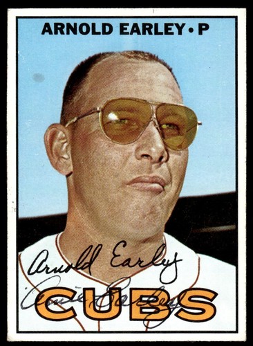 1967 Topps Baseball Arnold Earley Rookie Auto Chicago Cubs #388 Signed ...