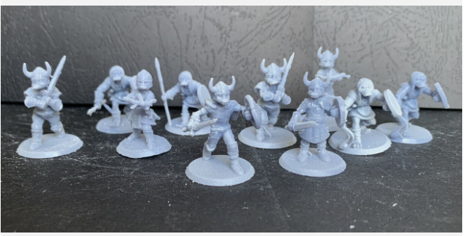 10x 28mm ducks / duckmen for RPG / Tabletop war games Such as Runequest ...