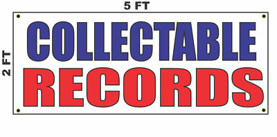 Collectable Records Banner Sign NEW 2x5 | eBay